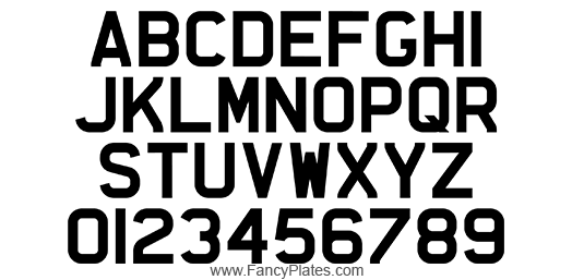 UK Number Plate Font UK Number Plate Font